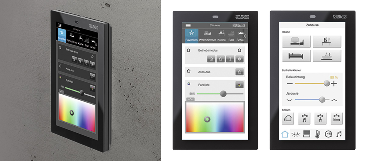 Nuevo panel Smart Control 5 de Jung para el control domótico en ...